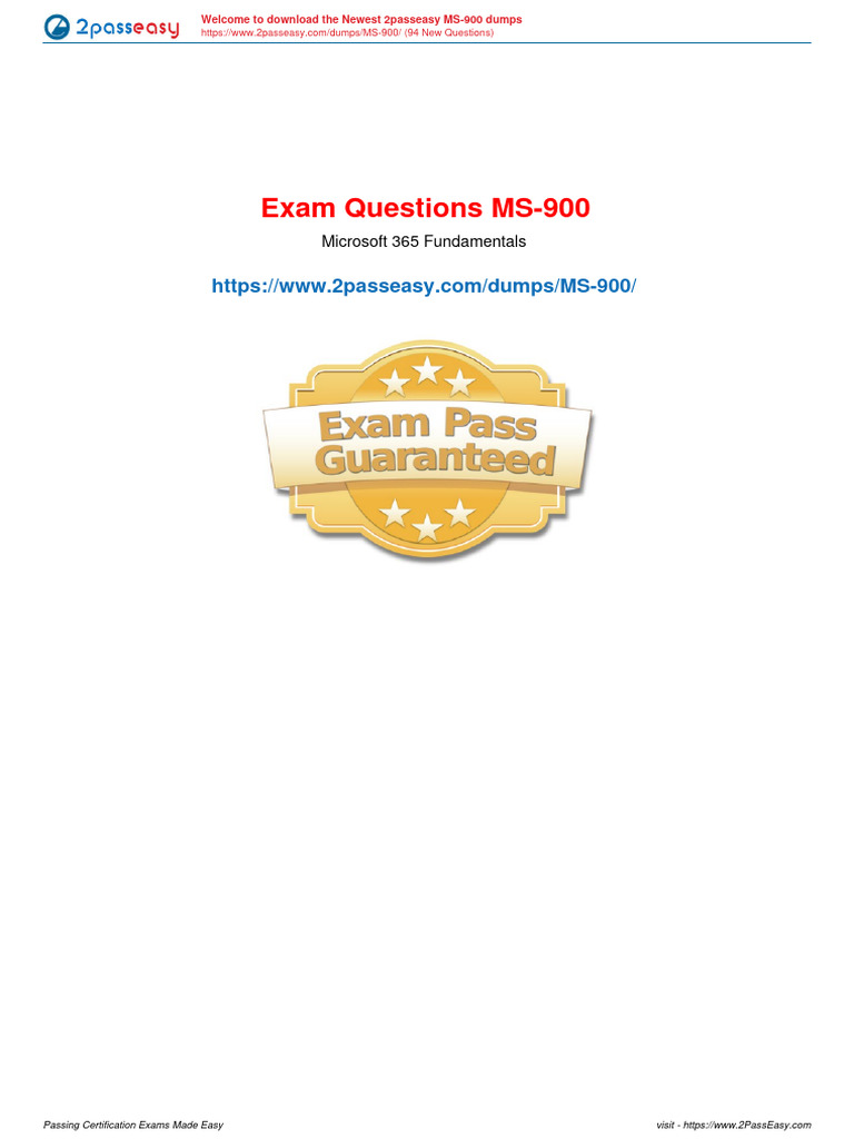 MS-900 Exam Questions and Solutions | PDF | Software As A Service ...