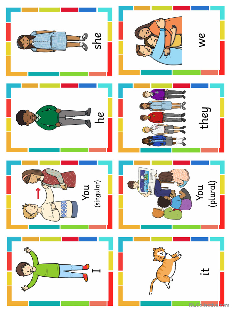 Personal Pronouns Memory Game | PDF