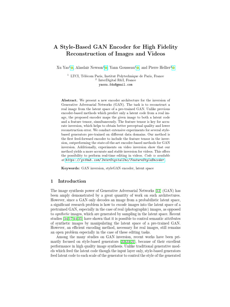 A Style Based Gan Encoder For High Fidelity Pdf Data Compression Computational Neuroscience