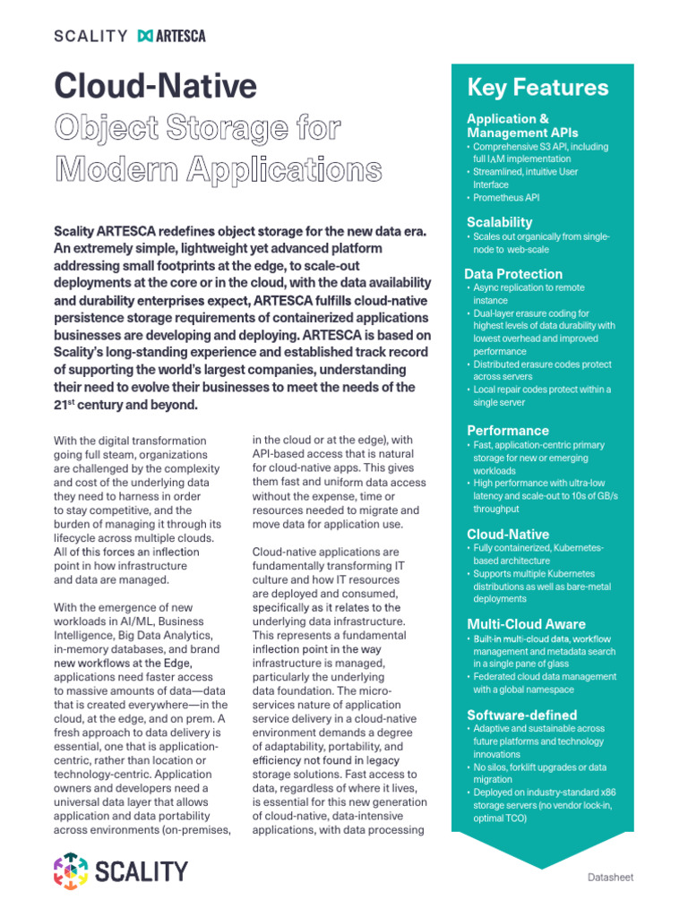 Cloud-Native Object Storage Solutions | PDF | Cloud Computing | Scalability