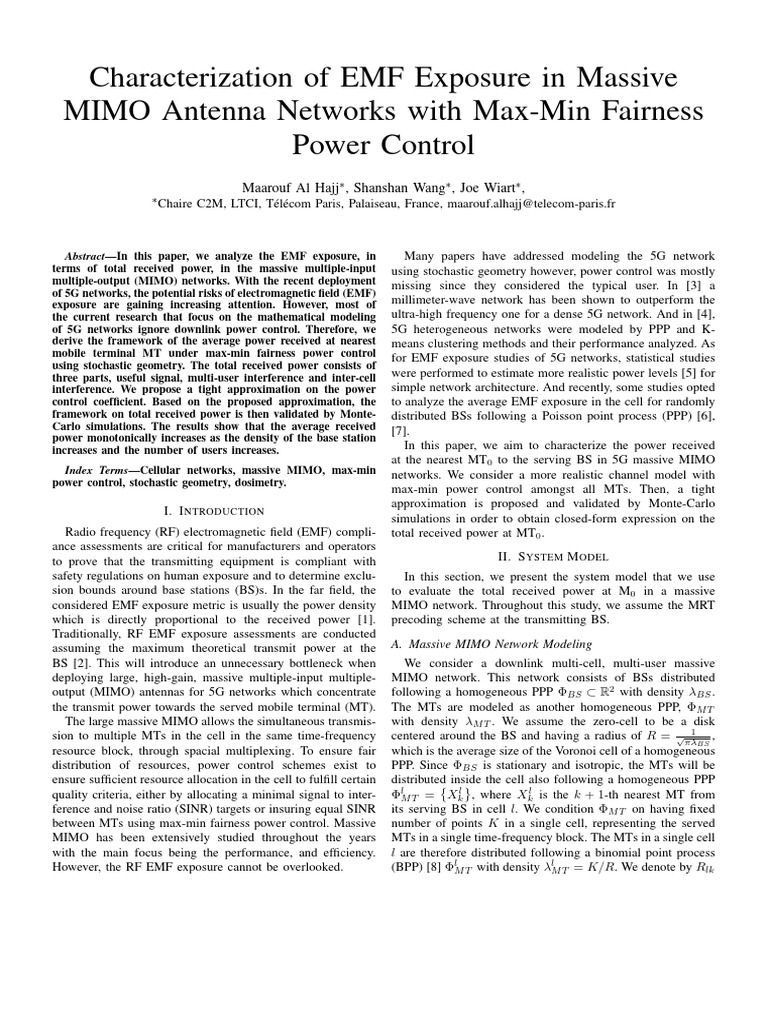 Al HajjM-CS15 Final | PDF | Mimo | Radio Technology