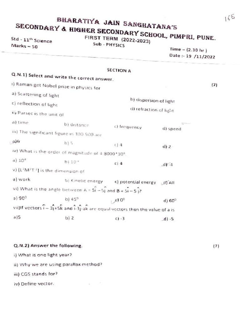 physics | PDF | Euclidean Vector | Physics