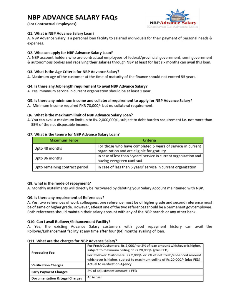 Contractual Employees FAQS | PDF | Loans | Salary