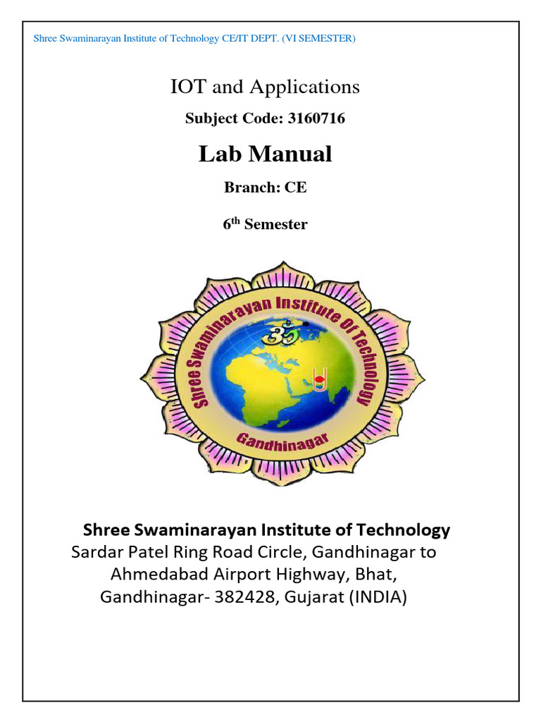 IOT Lab Manual | PDF | Raspberry Pi | Arduino