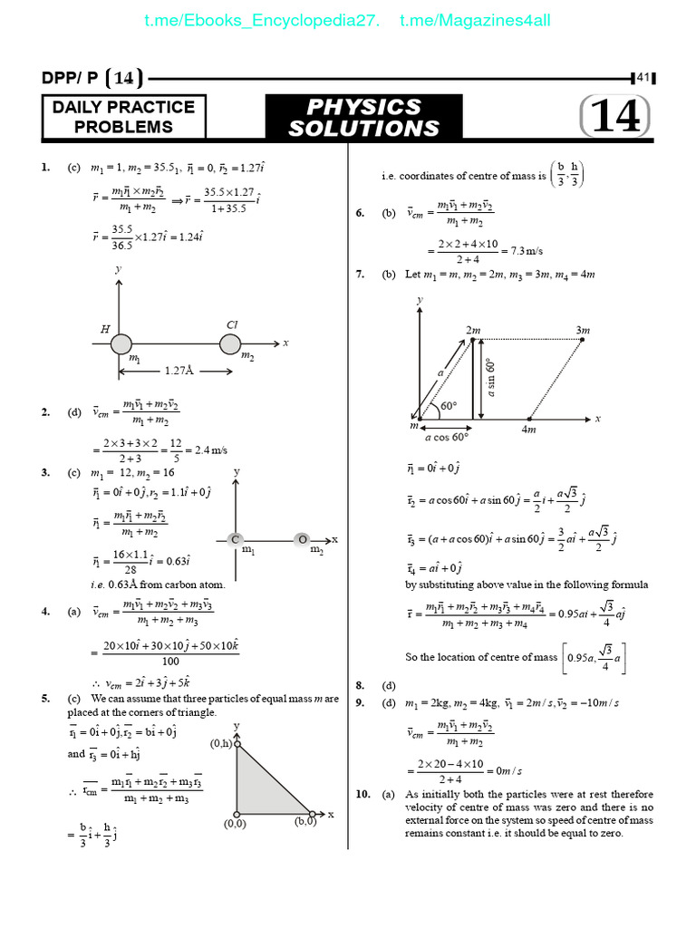 Com Sol | PDF | Force | Mass
