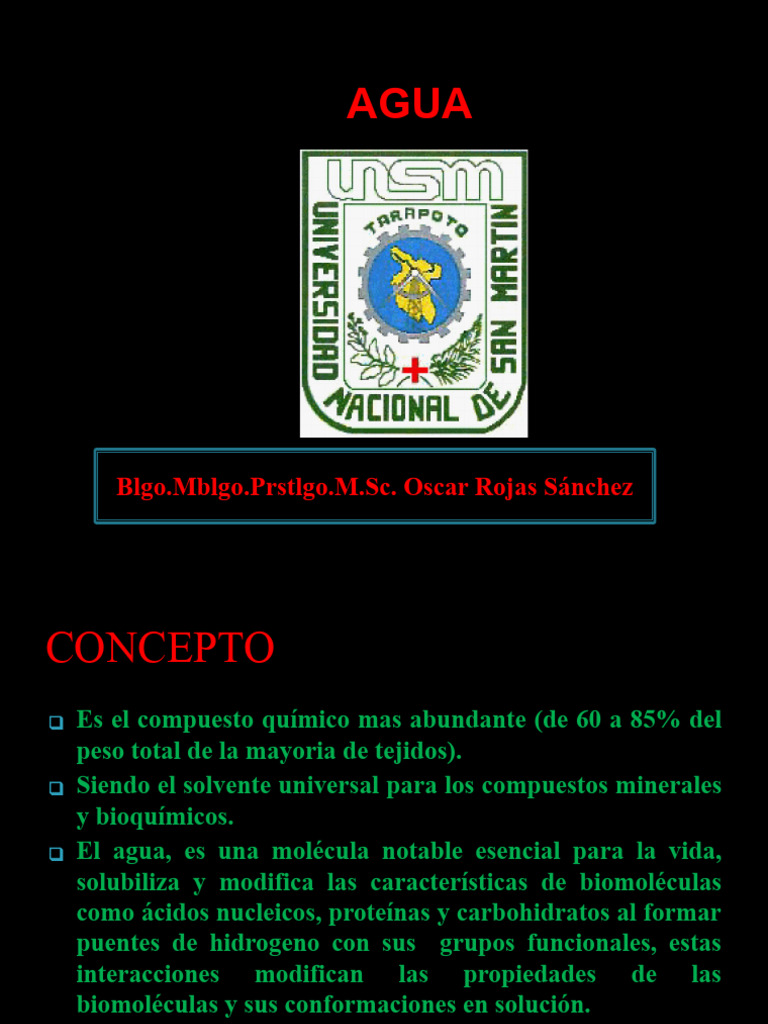 Clase #03 - Agua | PDF | Agua | Propiedades del agua