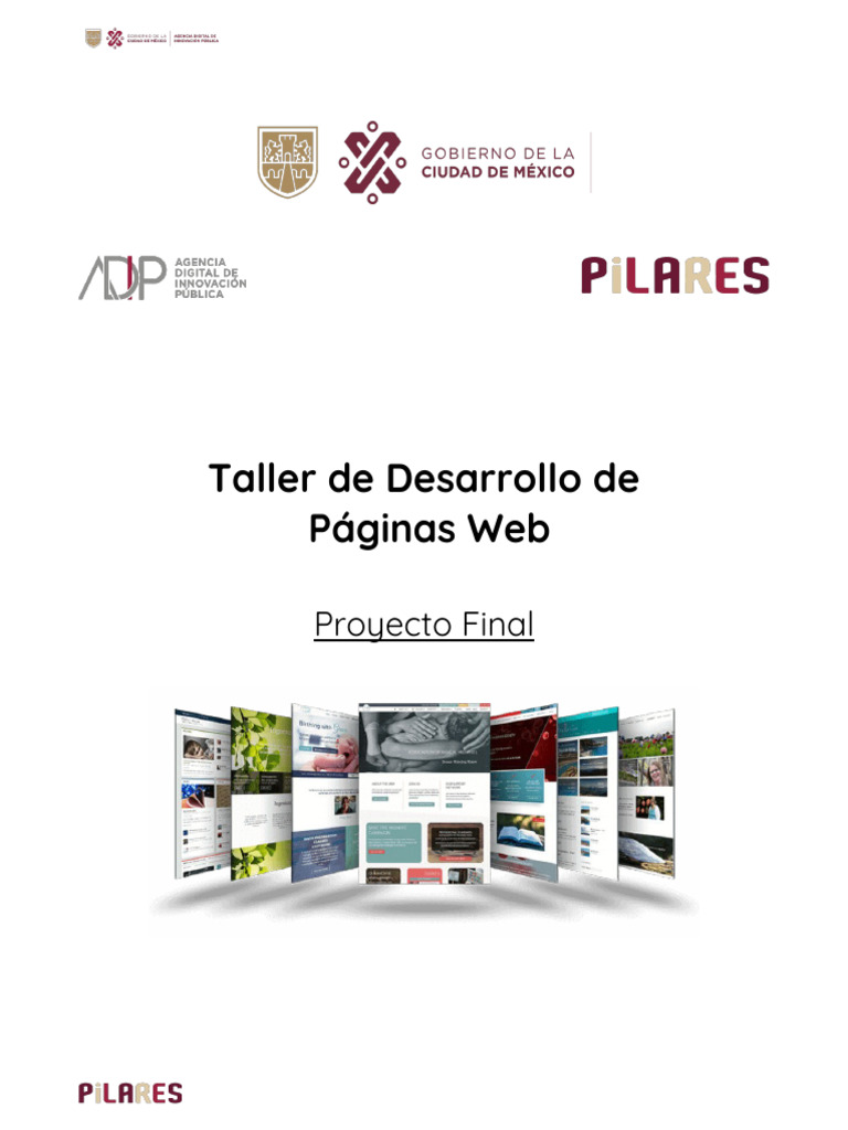 Proyecto Final Desarrollo de Páginas Web | PDF | HTML | Evaluación