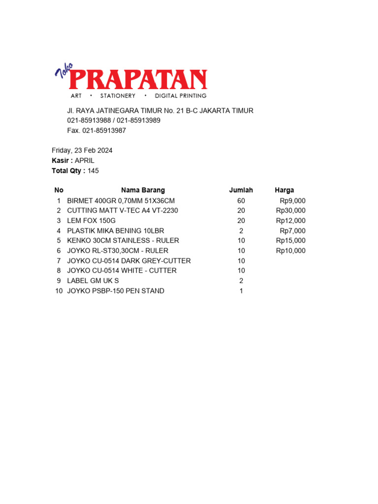 Nota Print | PDF