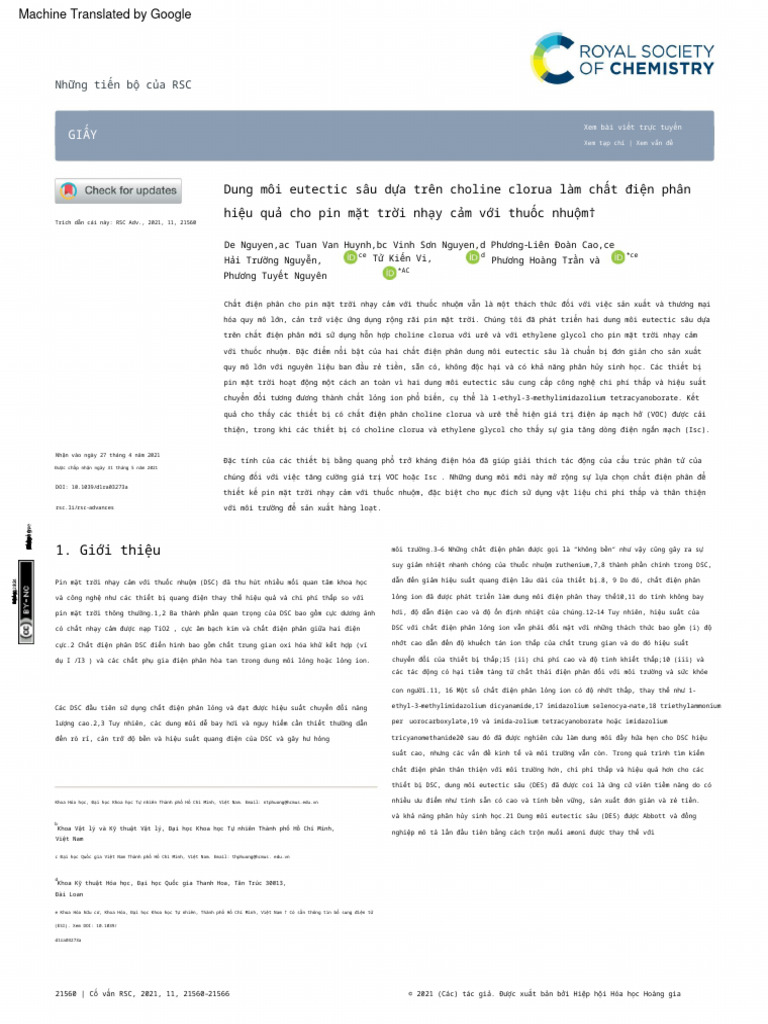 Choline Chloride-Based Deep Eutectic Solvents As | PDF