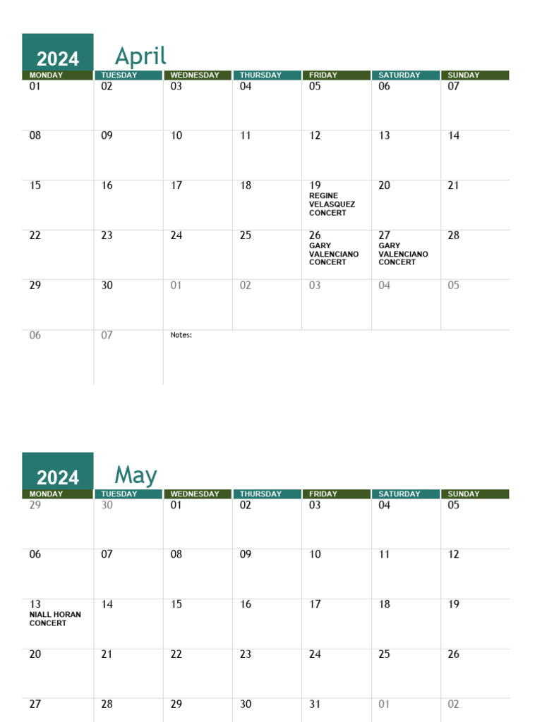 Moa Arena Calendar Event | PDF