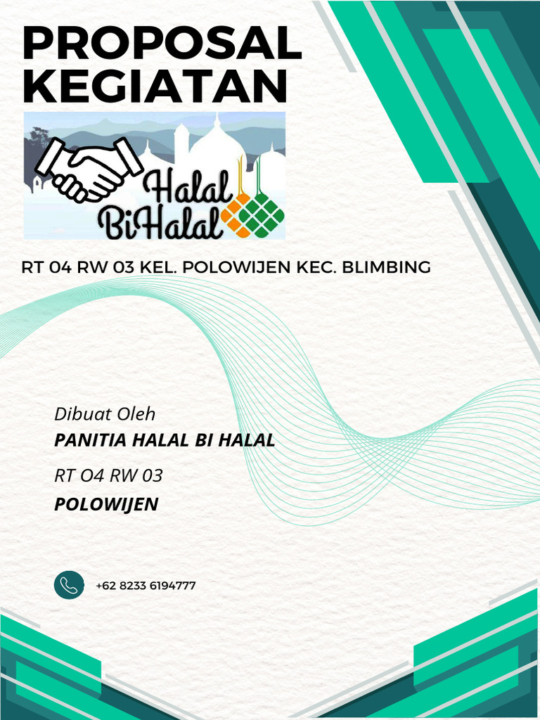 Proposal Halal Bihalal RT 04 RW 03 2024 | PDF | Ilmu Sosial | Griya & Taman