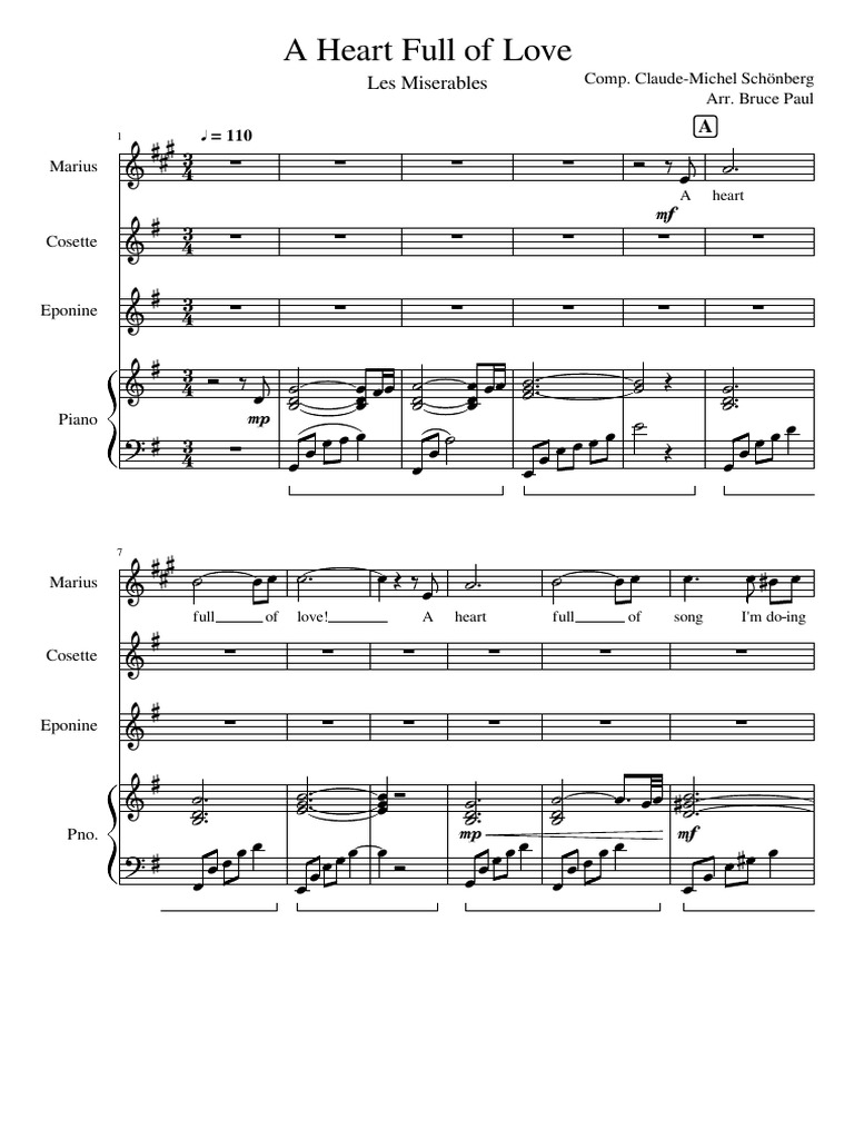 A Heart Full of Love | PDF | Cosette | Les Misérables