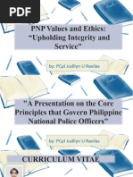 PNP Creed and Core Values | PDF | Police | Integrity