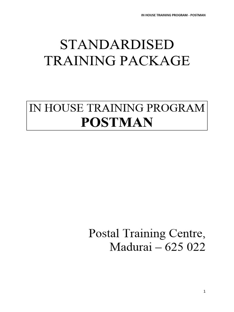 Postman In-House Training Program | PDF