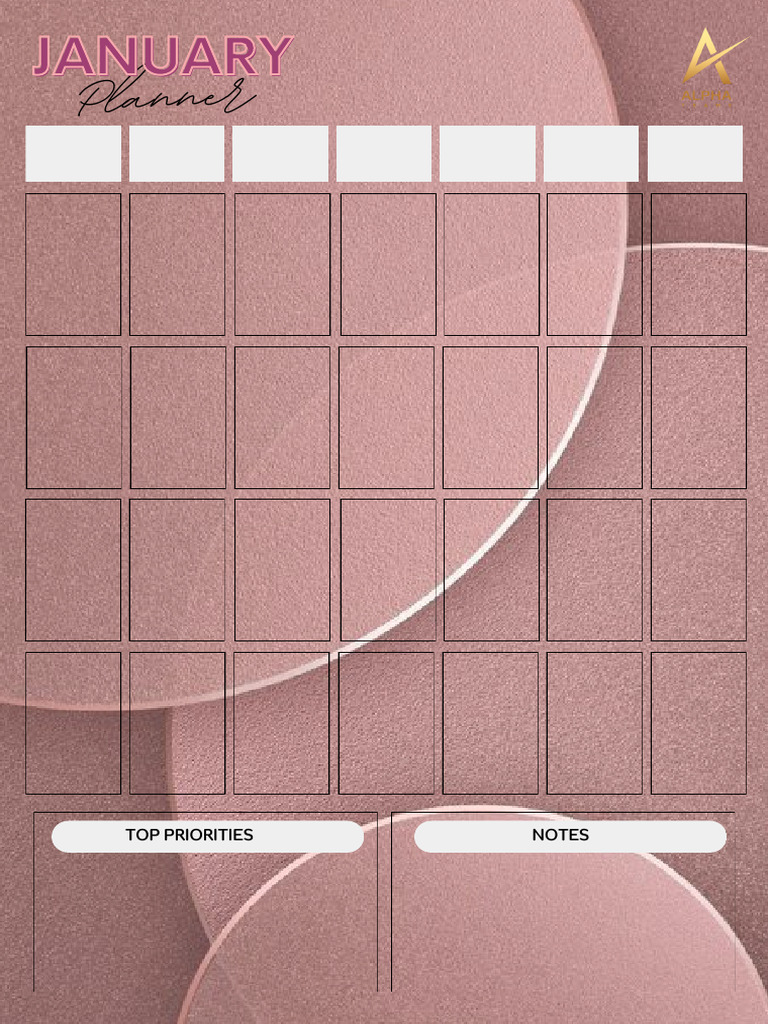 Monthly Planner Overview 2024 | PDF