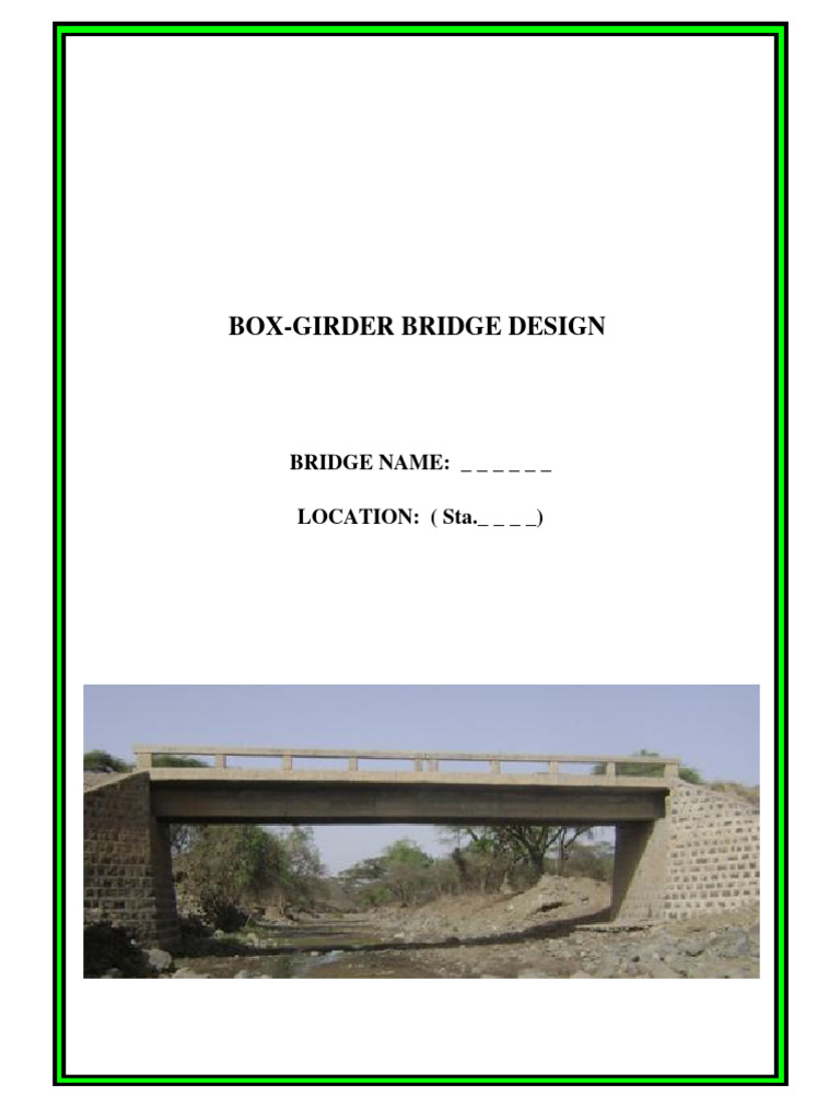 Box-Girder Bridge Design Specifications | PDF | Concrete | Bending