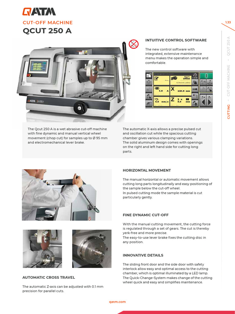 Brochure Cutting Qcut250a en | PDF | Manufactured Goods