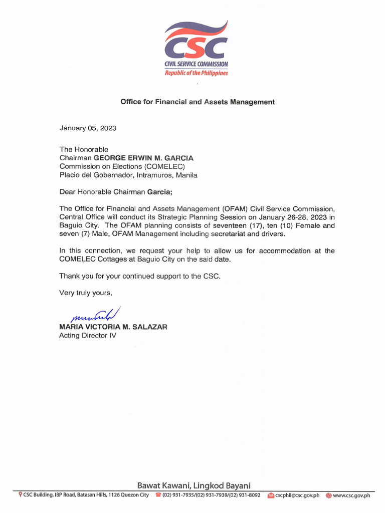 Letter To COMELEC | PDF