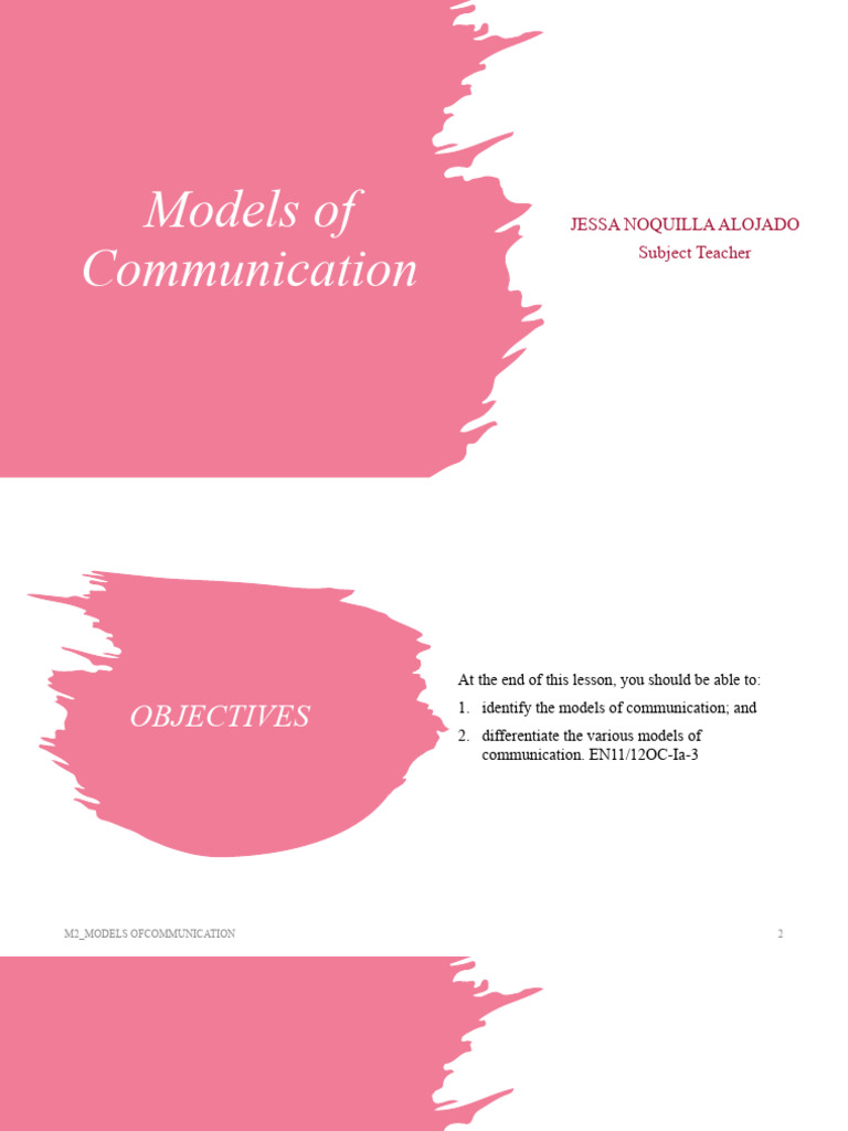 Understanding Communication Models | PDF | Communication | Human ...