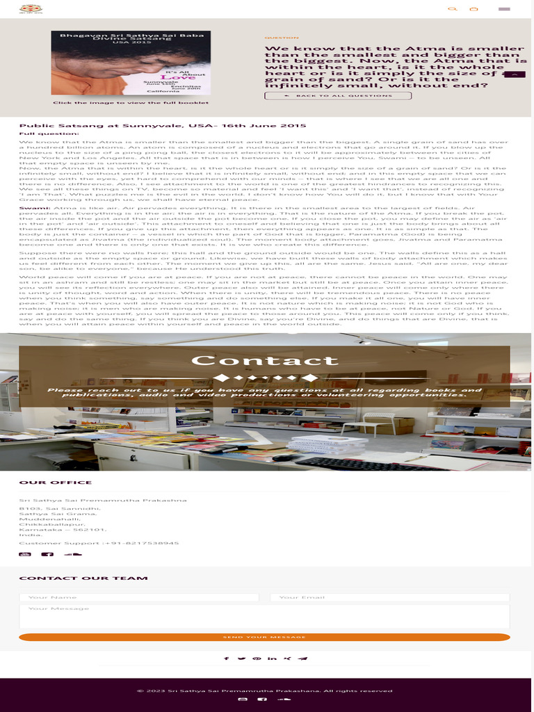 What is the true nature of the Atma_ - Sri Sathya Sai Premamrutha ...