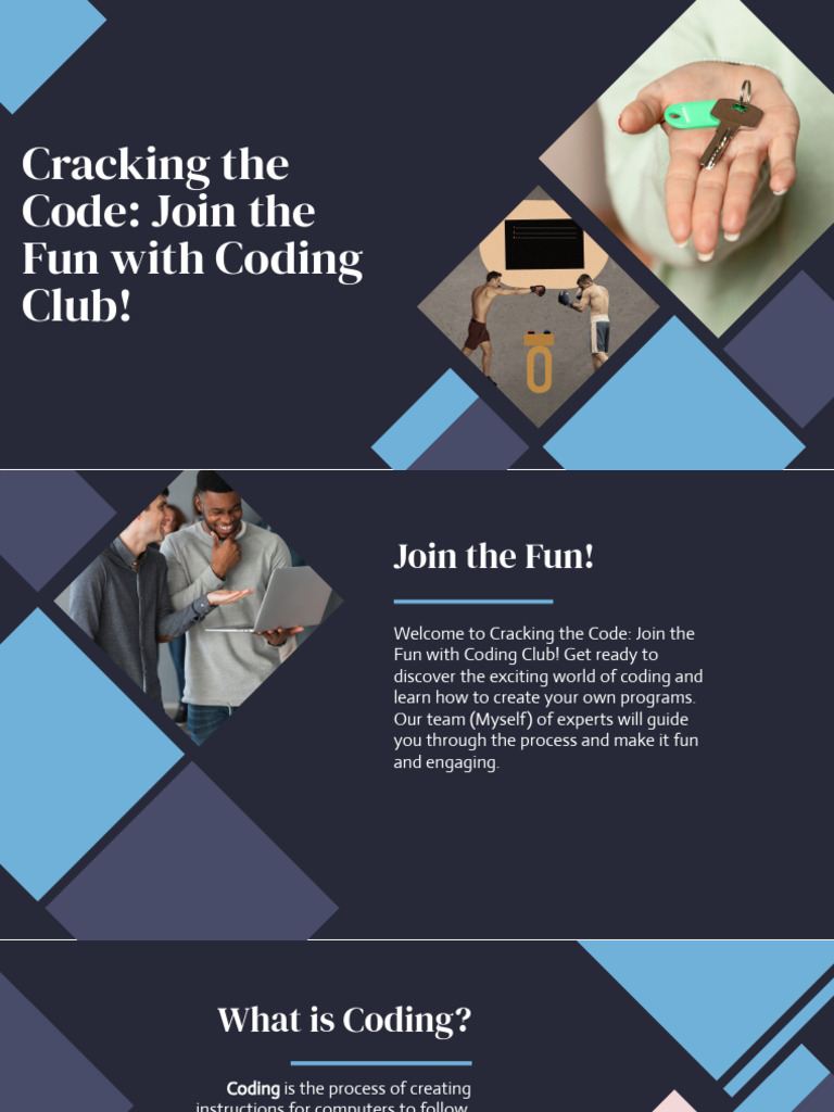 Cracking The Code Join The Fun With Coding Club Pdf Computer Programming Computing