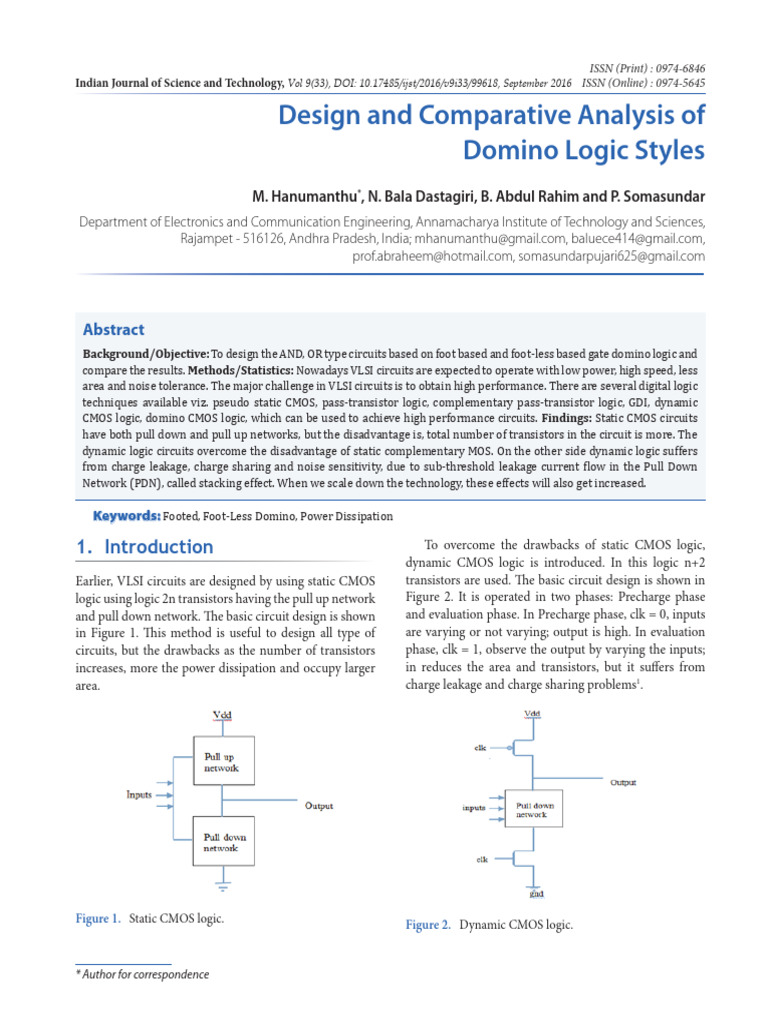 Article 31 | PDF | Cmos | Logic Gate