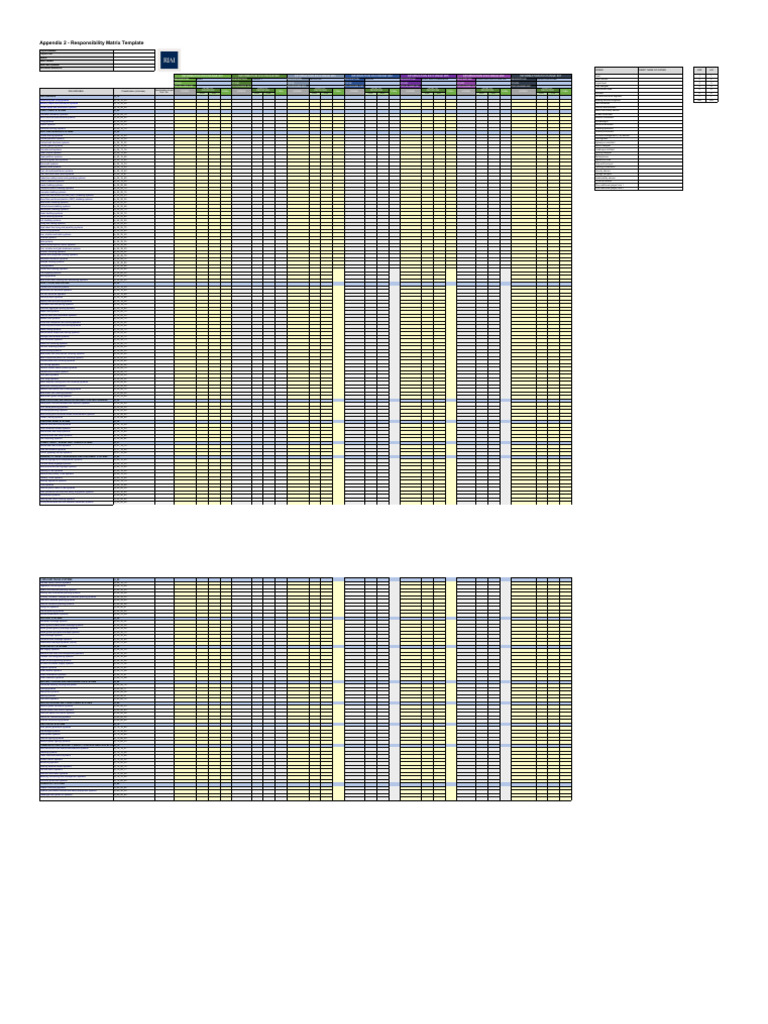 Appendix 2 - Responsibility Matrix Template | PDF | Wall | Roof