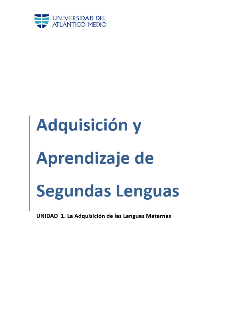 Adquisición de Lenguas Maternas y Teorías | PDF | Aquisición de idioma ...