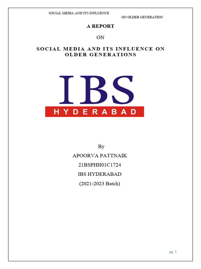 Social Media Project | PDF | Social Media | Popular Culture & Media Studies