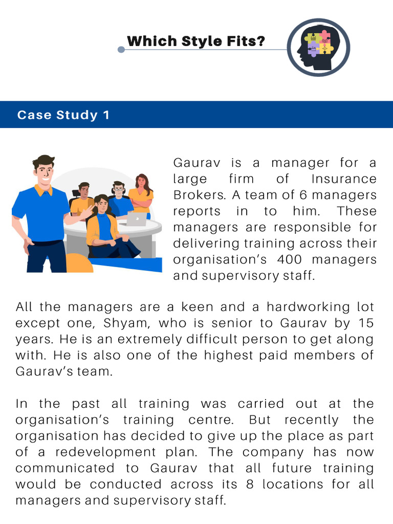 Decision Making Styles Case Study Scenarios | PDF