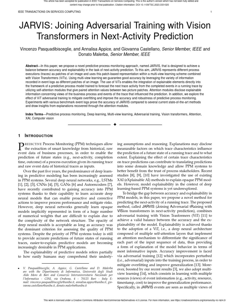 JARVIS: Explainable Next-Activity Prediction | PDF | Deep Learning ...