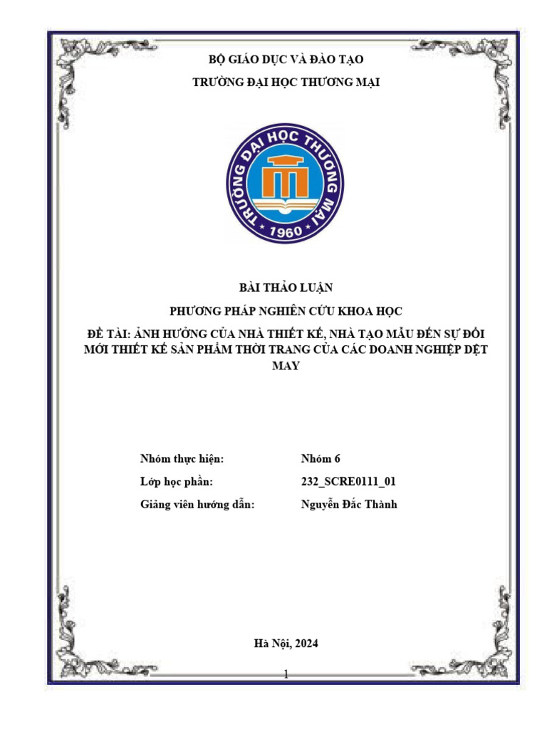 BTL Nhóm 6 PPNCKH | PDF