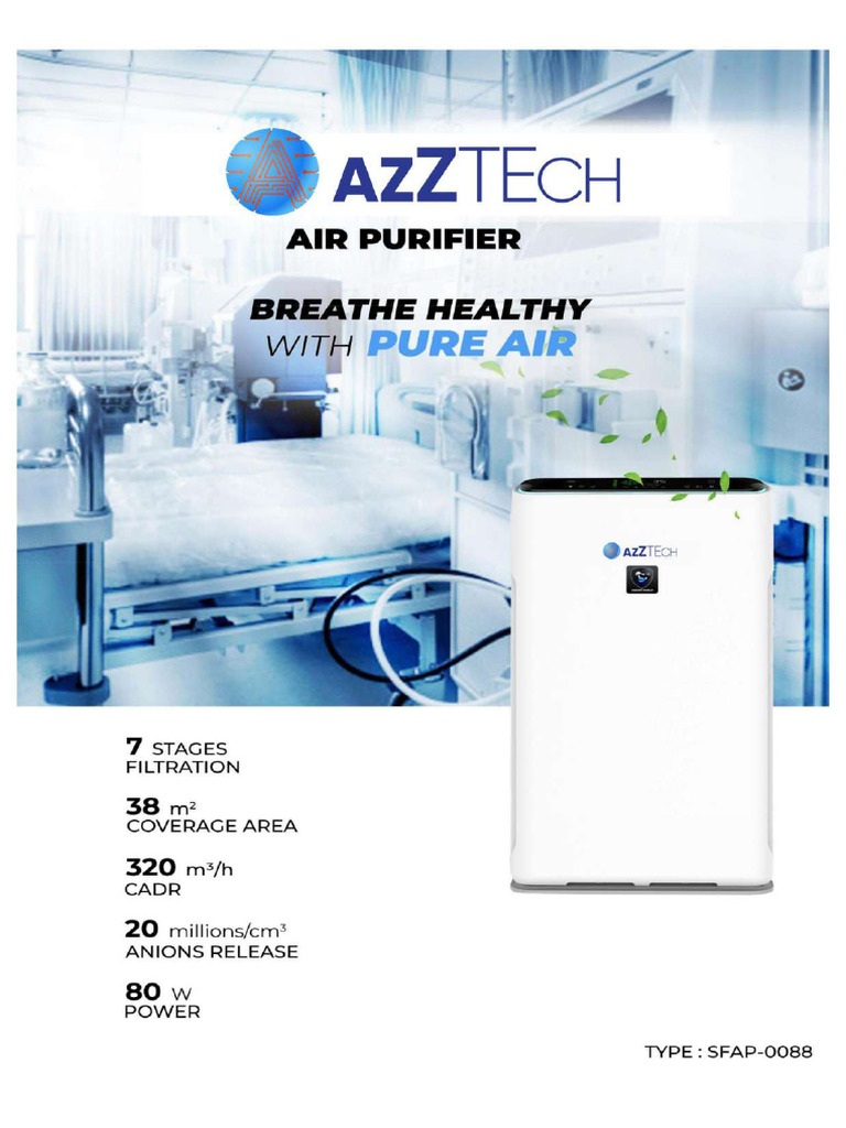 BROSUR AZZTECH Air Purifier SFAP-0088 | PDF