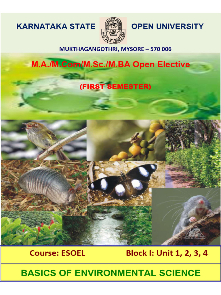 ESOEL B MERGED | PDF | Earth Sciences | Ecosystem