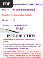 Class 10 His CH 2 Notes 2024-25 | PDF | Mahatma Gandhi | British Raj