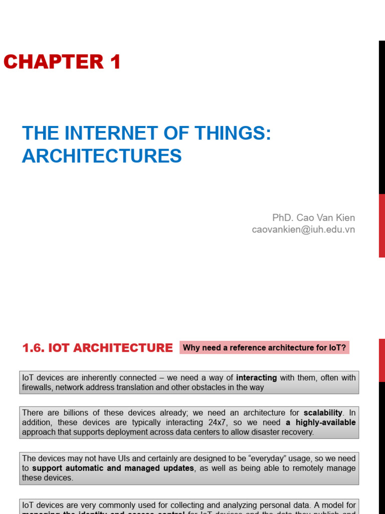 C1.2. IoT - Architecture Iuh | PDF | Internet Of Things | Computer Network