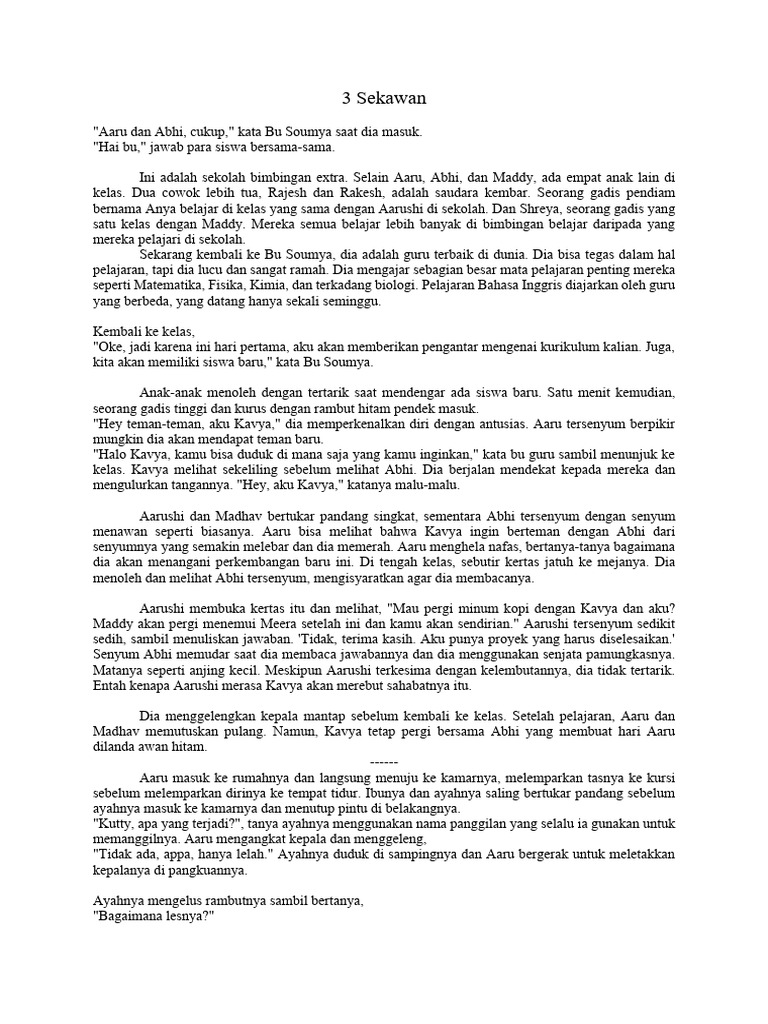 Persahabatan Aaru dan Abhi | PDF | Agama & Spiritualitas