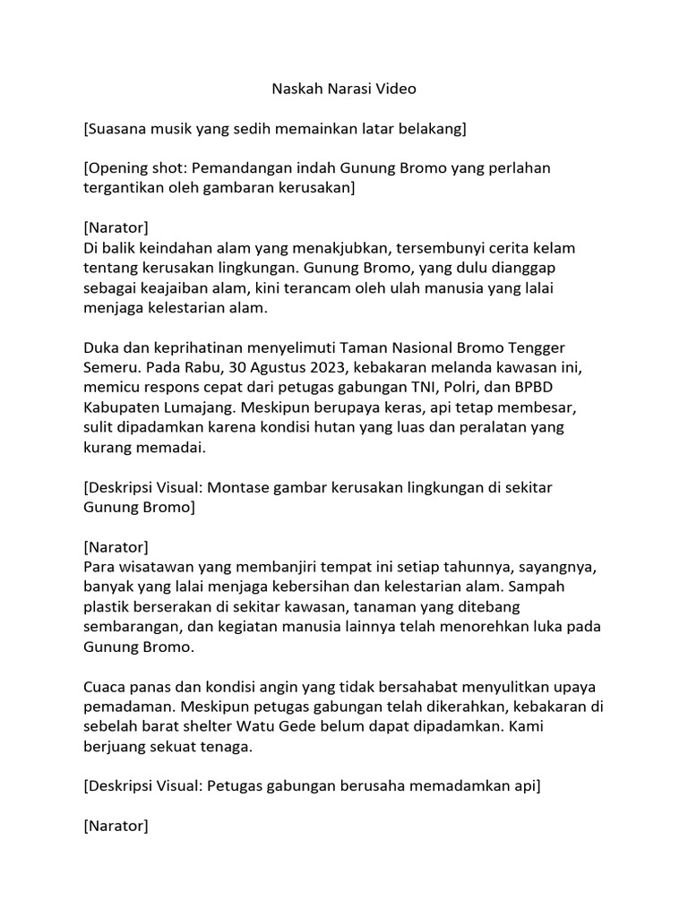 Naskah Narasi Video | PDF | Griya & Taman | Teknologi & Rekayasa