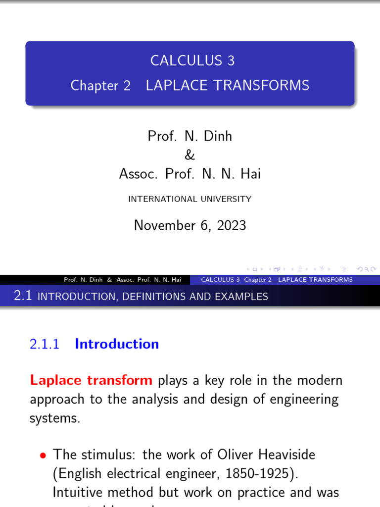 2.Laplace Transform | PDF | Electrical Network | Voltage