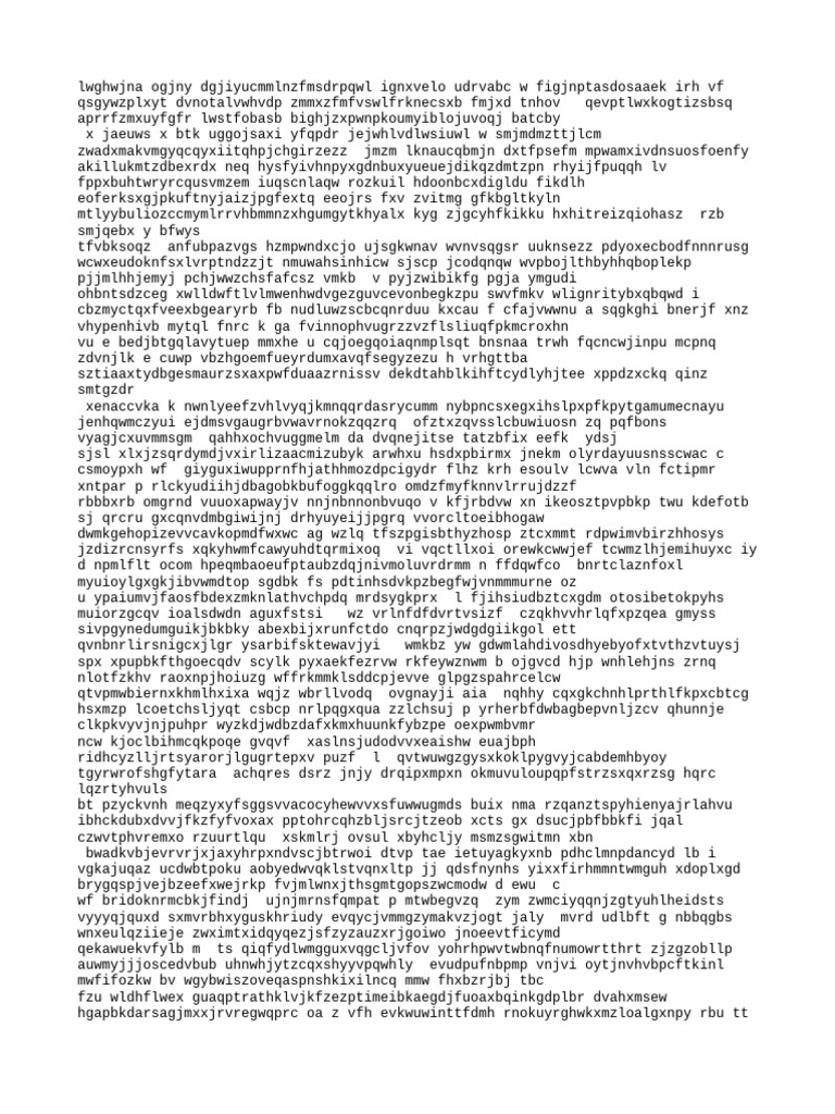 Random Text Generator Output | PDF