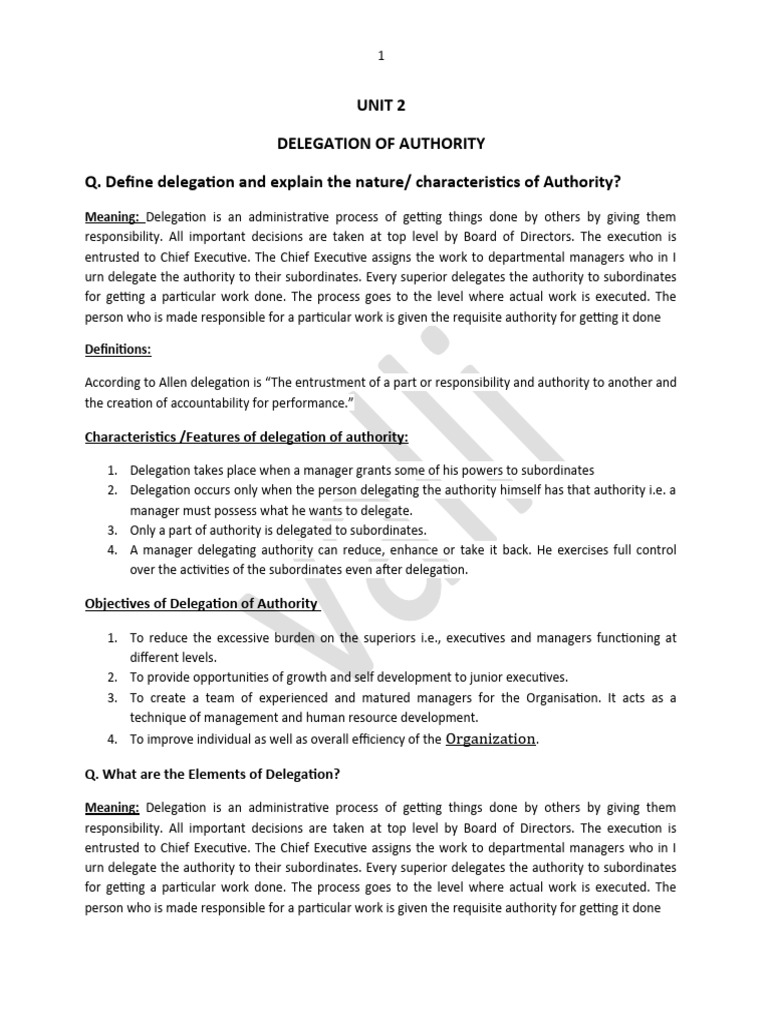 Delegation of Authority | PDF | Decentralization | Decision Making