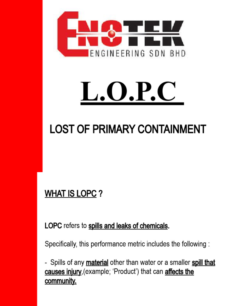 Understanding LOPC in Process Safety | PDF