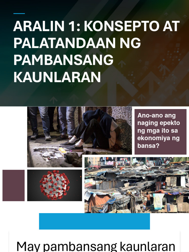 Ap9 Q4 Aralin 1 Pagsulong at Pag Unlad | PDF