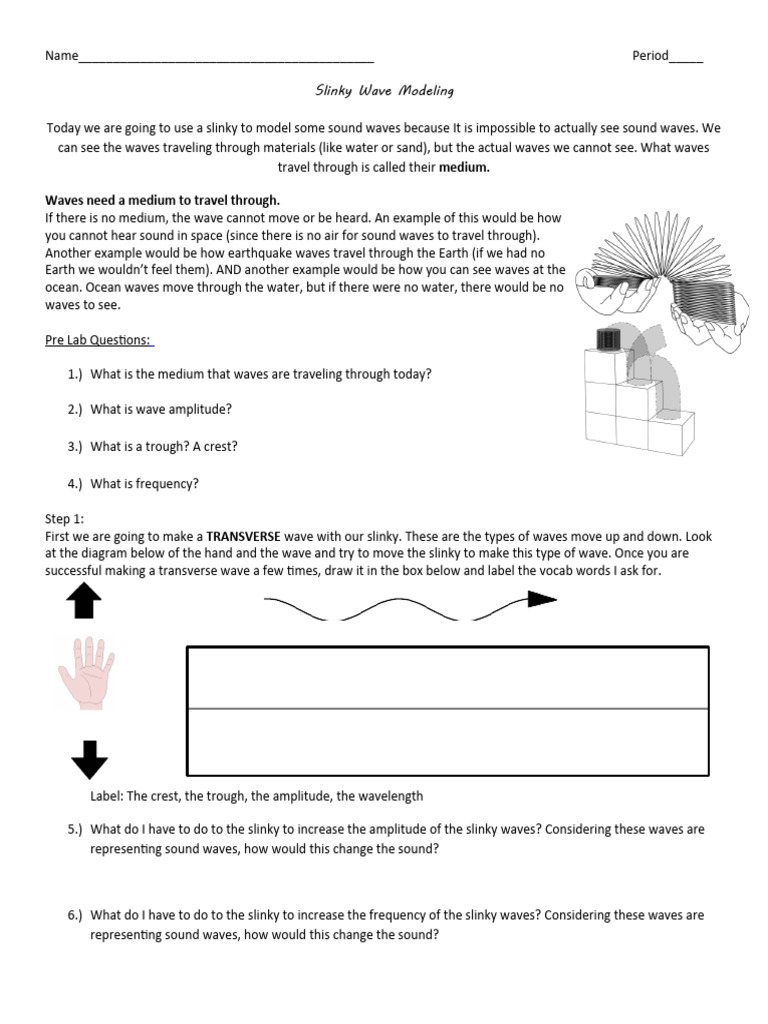 Modeling Sound Waves with a Slinky | PDF | Waves | Sound