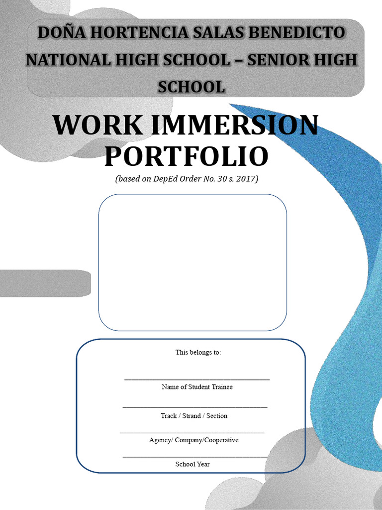 New Work Immersion Portfolio Template | PDF | Job Interview | Leadership