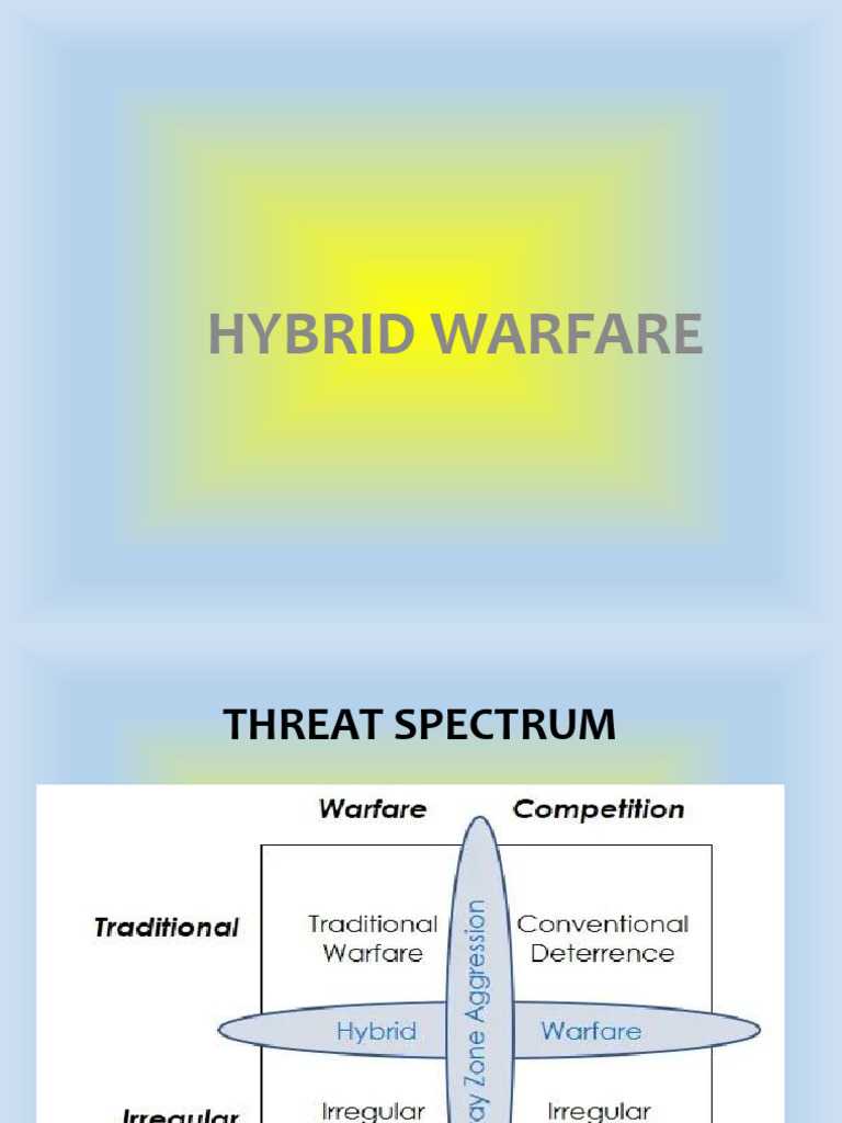 Threat Spectrum-Hybrid Warfare | PDF | International Security ...