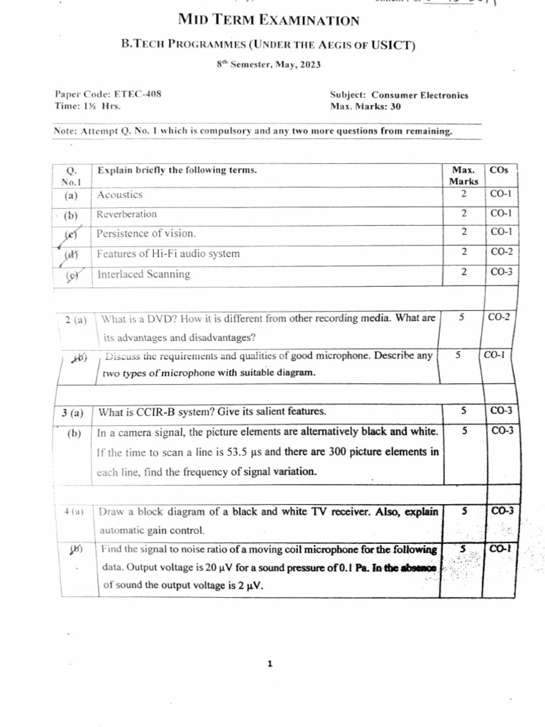 8th Sem Papers | PDF