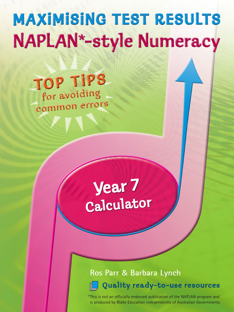 MTR NAPLAN Style Year 7 Numeracy Calculator 2015 Updated | PDF | Area ...