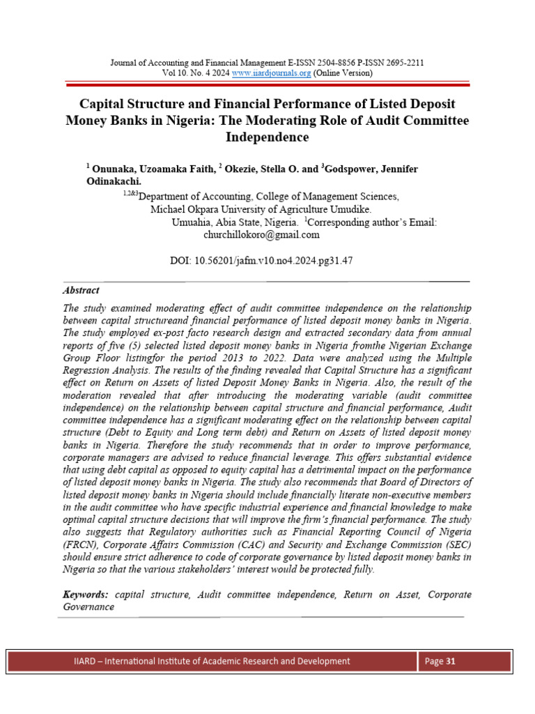 Capital Structure and Financial 31-47 | PDF | Capital Structure | Financial Capital