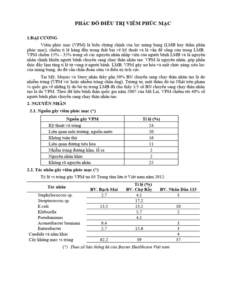 Phac Do Dieu Tri Viem Phuc Mac | PDF